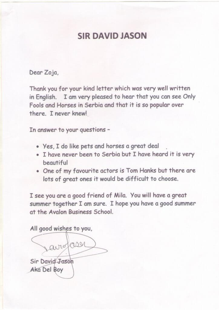 Pisma poznatih deci AVALONA | Edukativni centar Avalon